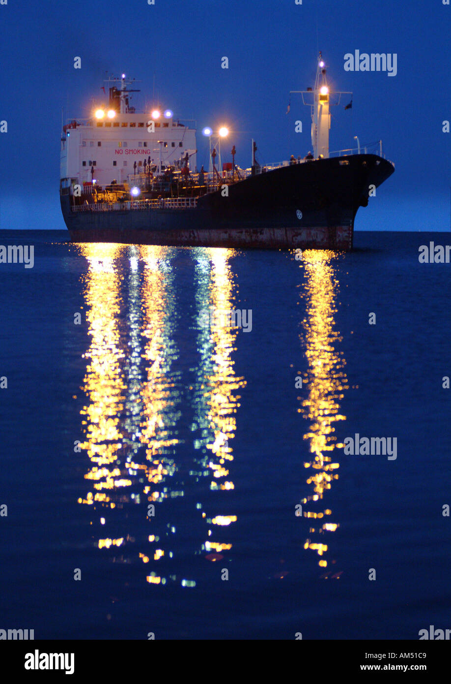 ship at night Stock Photo - Alamy