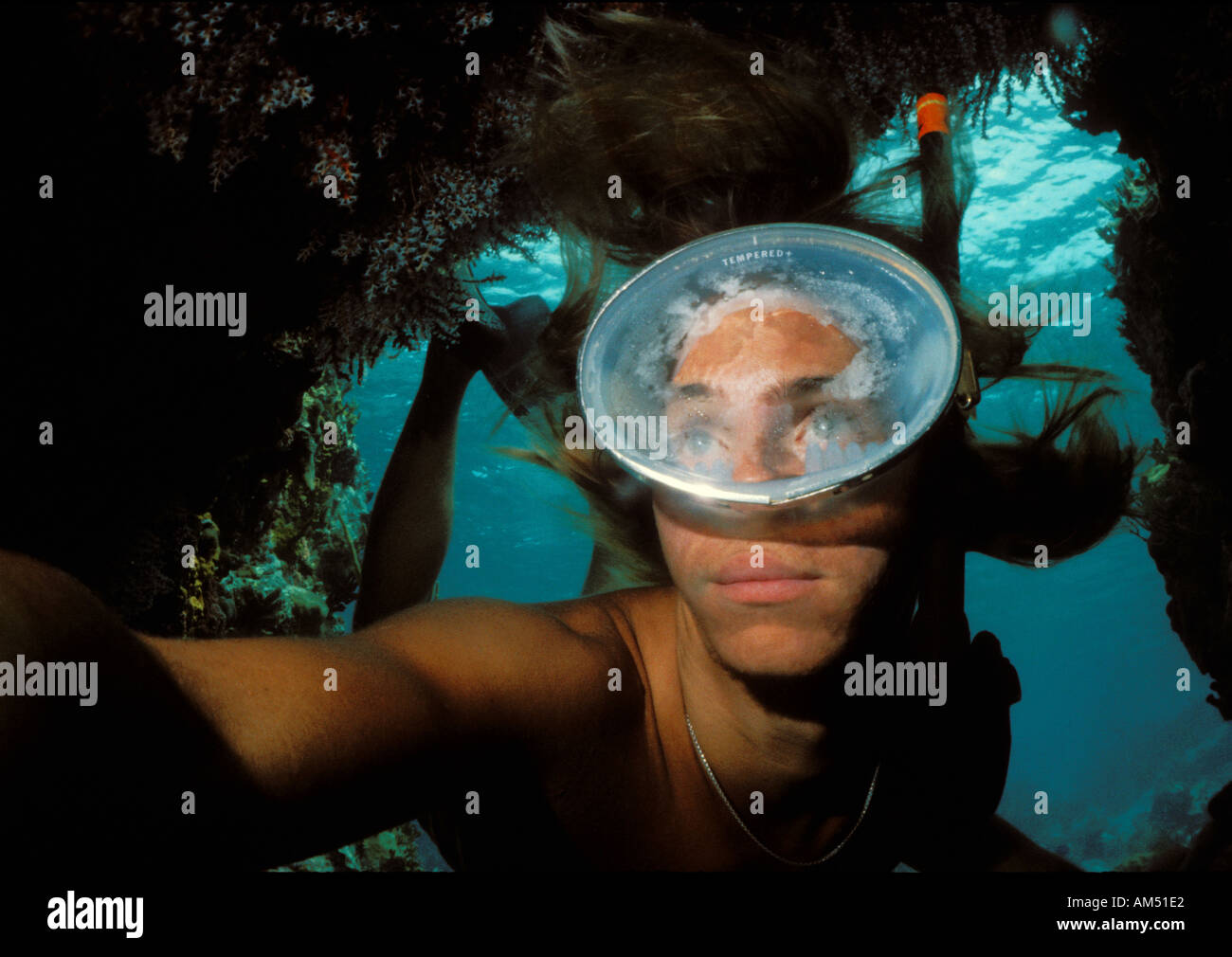 Man snorkeling underwater hi-res stock photography and images - Alamy