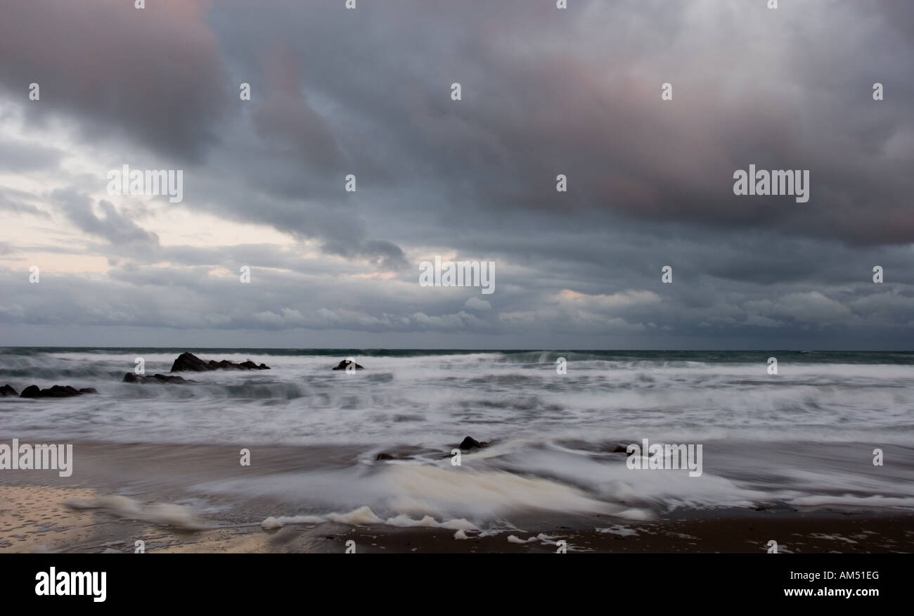 First light at beach Stock Photo - Alamy