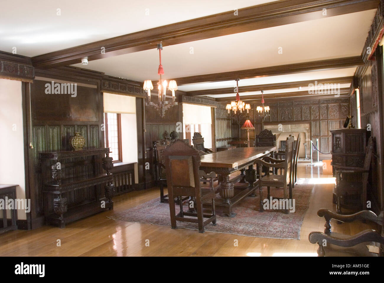 Interior at the Burrell Collection Museum Glasgow Scotland Stock Photo ...