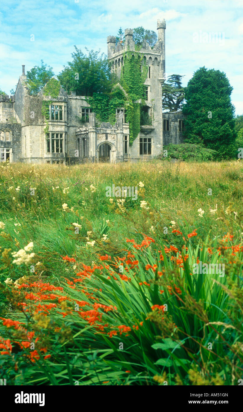 ruins of an old castle at Lough Eske in County Donegal in Ireland Stock ...