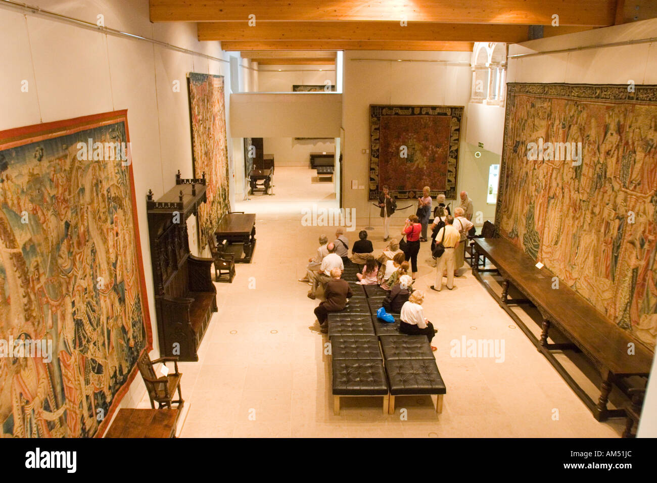 Interior at the Burrell Collection Museum Glasgow Scotland Stock Photo ...