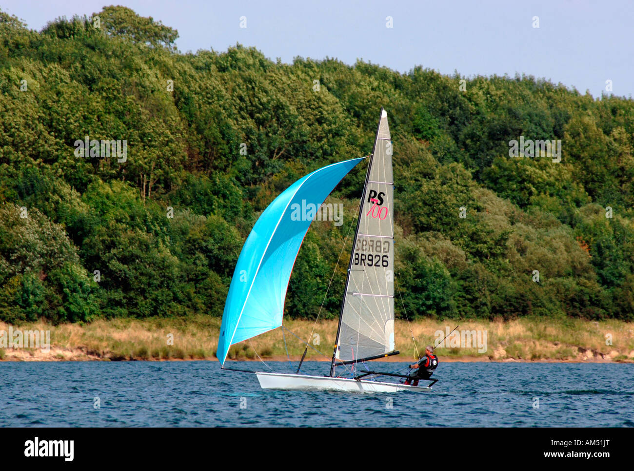 Sailing On Carsington Water. A Freshwater Reservoir In Derbyshire ...