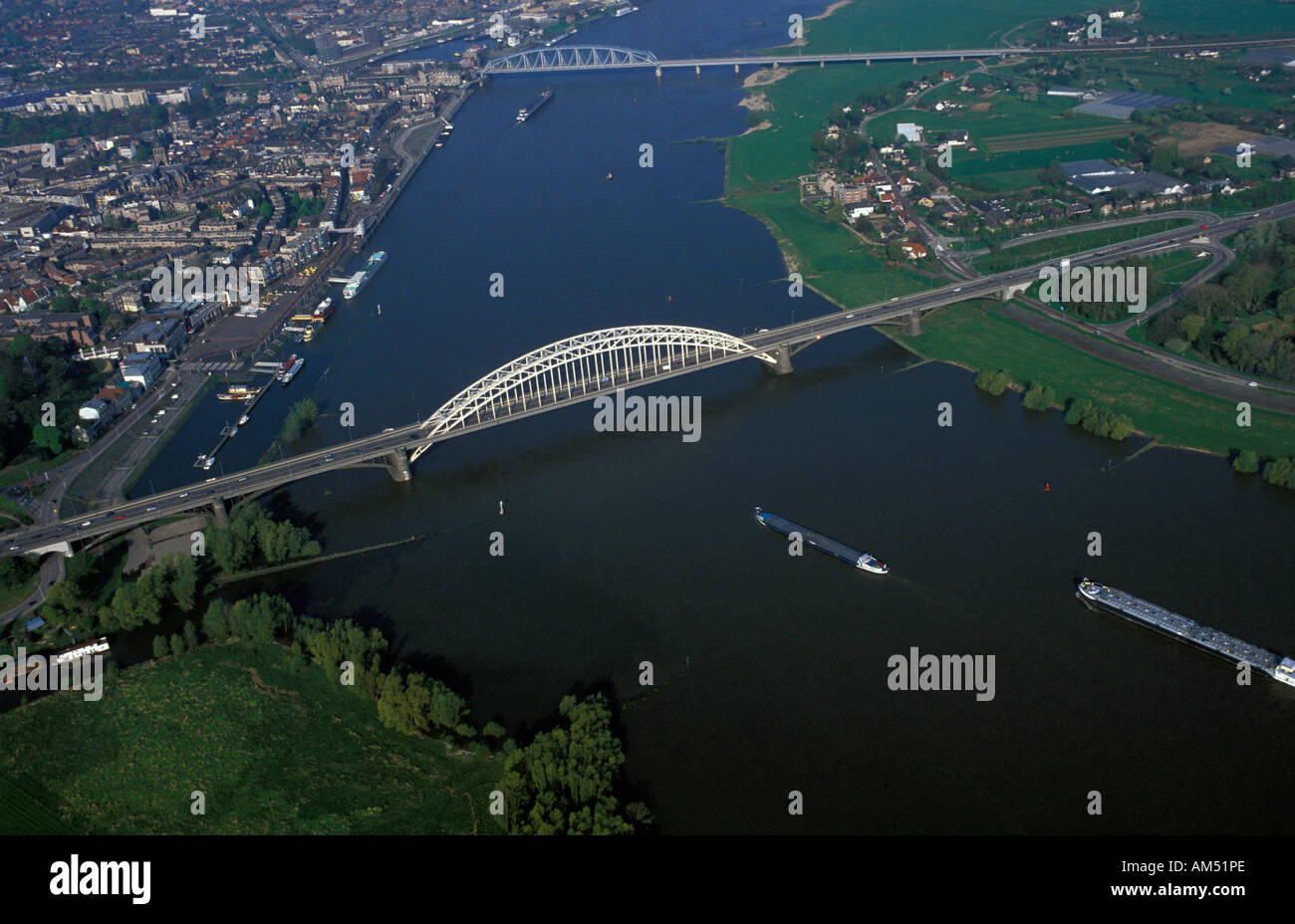 Nijmegen the bridge over the Waal river Stock Photo - Alamy