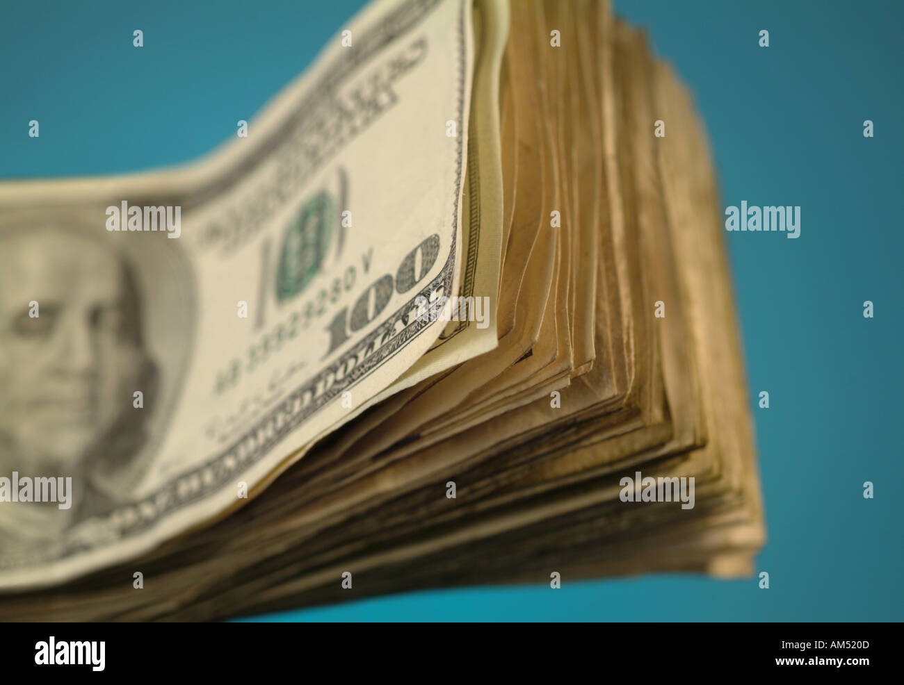 thick stack of American paper money $100 dollar bills Stock Photo - Alamy