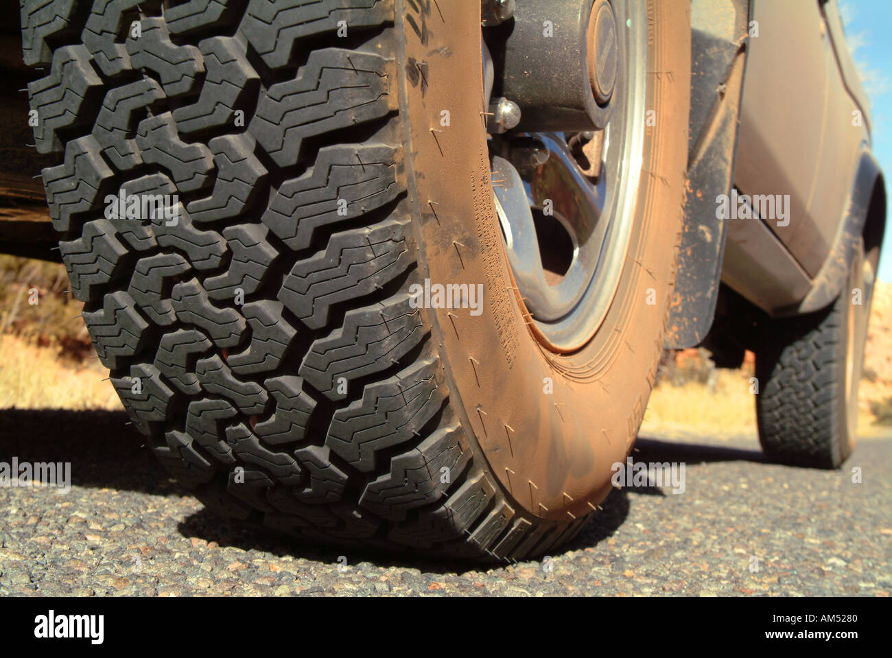 tire tread of the tire of an off road SUV close up Stock Photo - Alamy