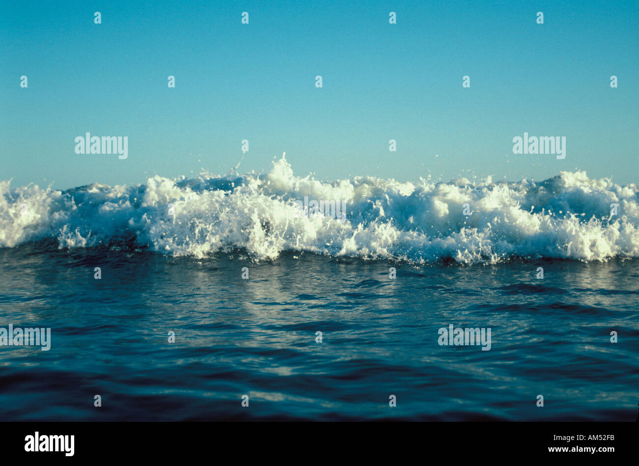 A breaking wave comes straight at you Stock Photo - Alamy