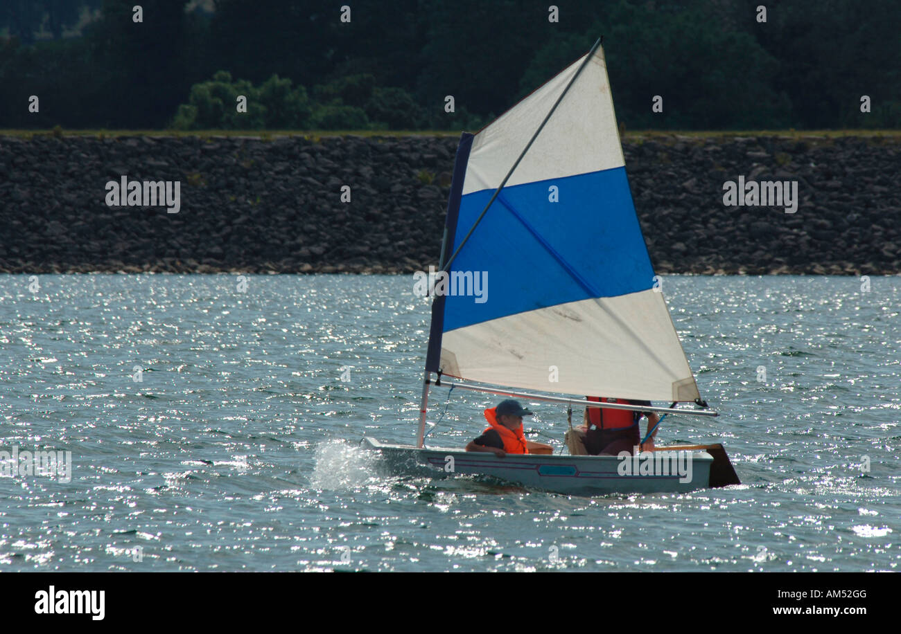 Sailing On Carsington Water. A Freshwater Reservoir In Derbyshire ...