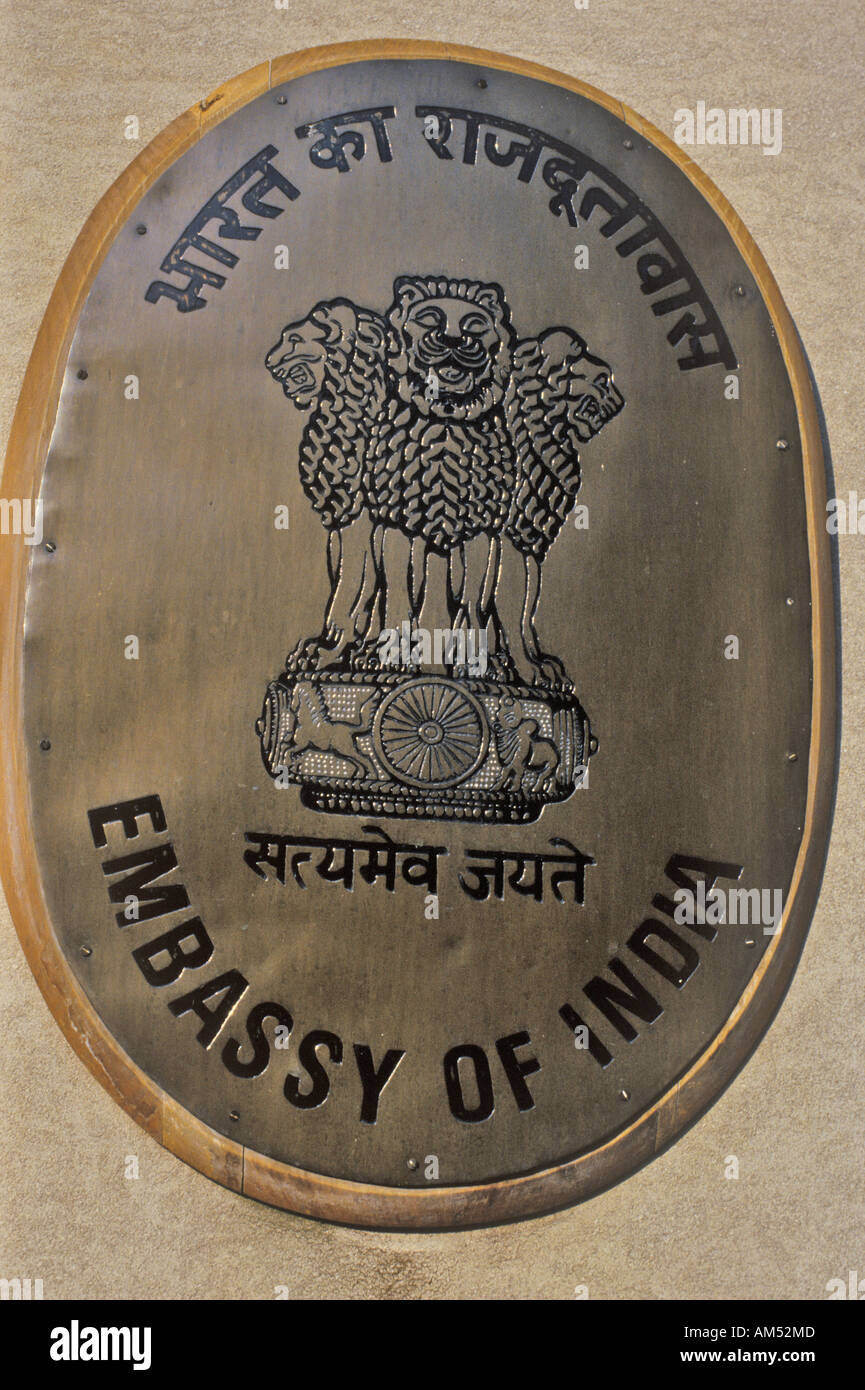 Embassy of India on Embassy Road Massachusetts Ave Washington DC Stock ...
