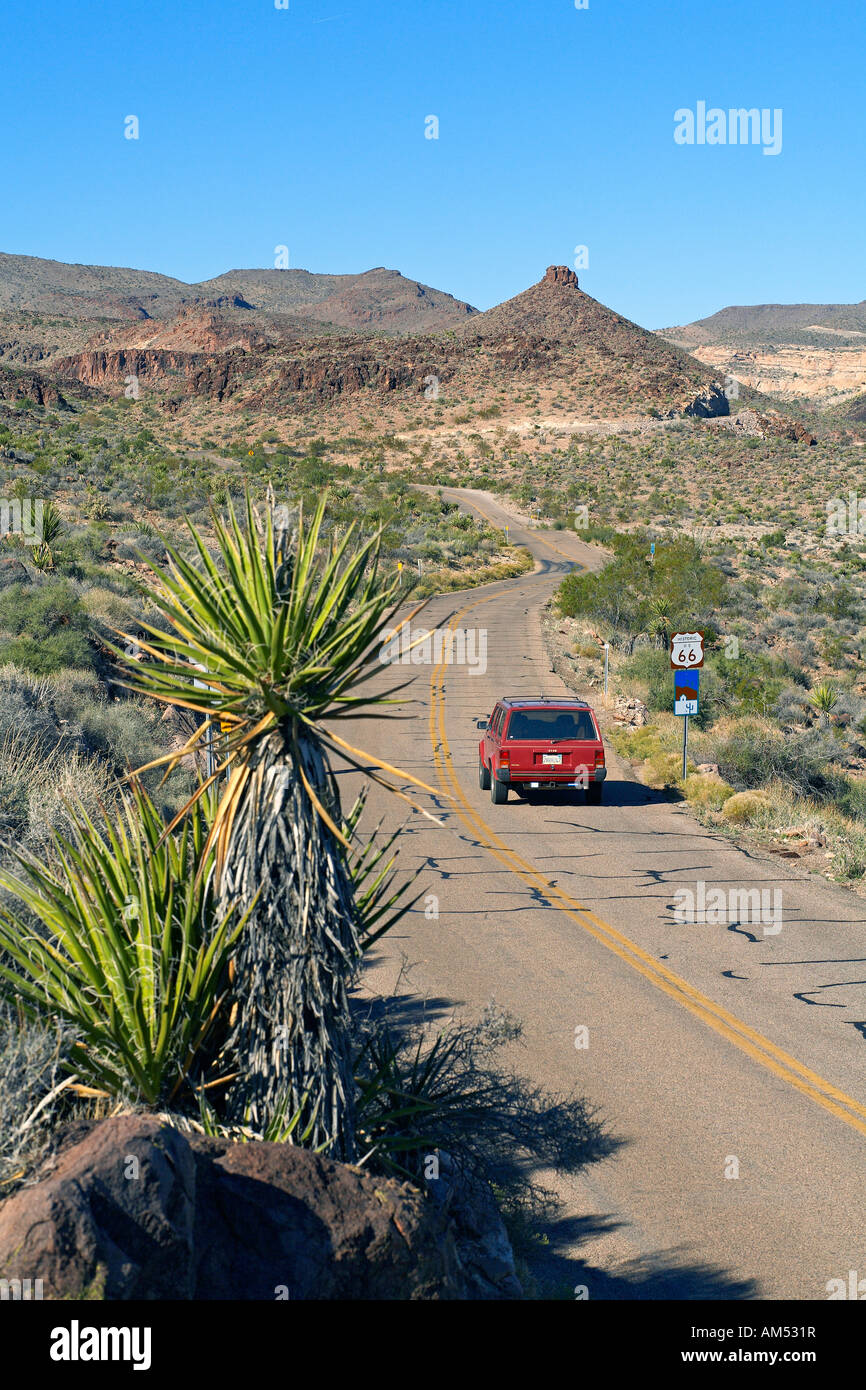 United States, Arizona, Route 66, desert landscape between Kingman and ...