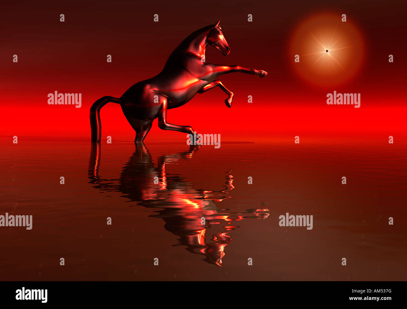 Metallic horse hi-res stock photography and images - Alamy