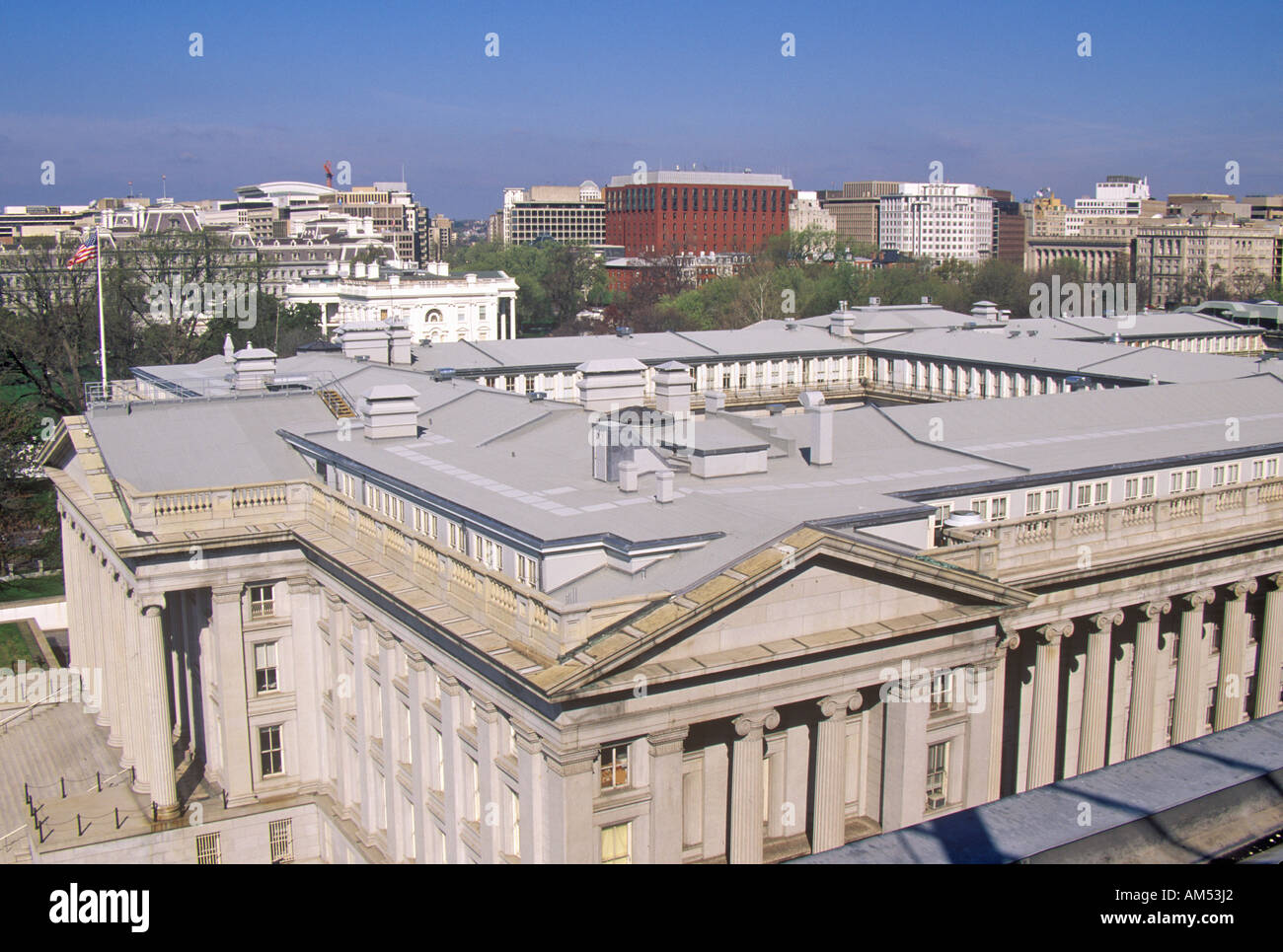 United States Department of the Treasury and White House Washington DC ...