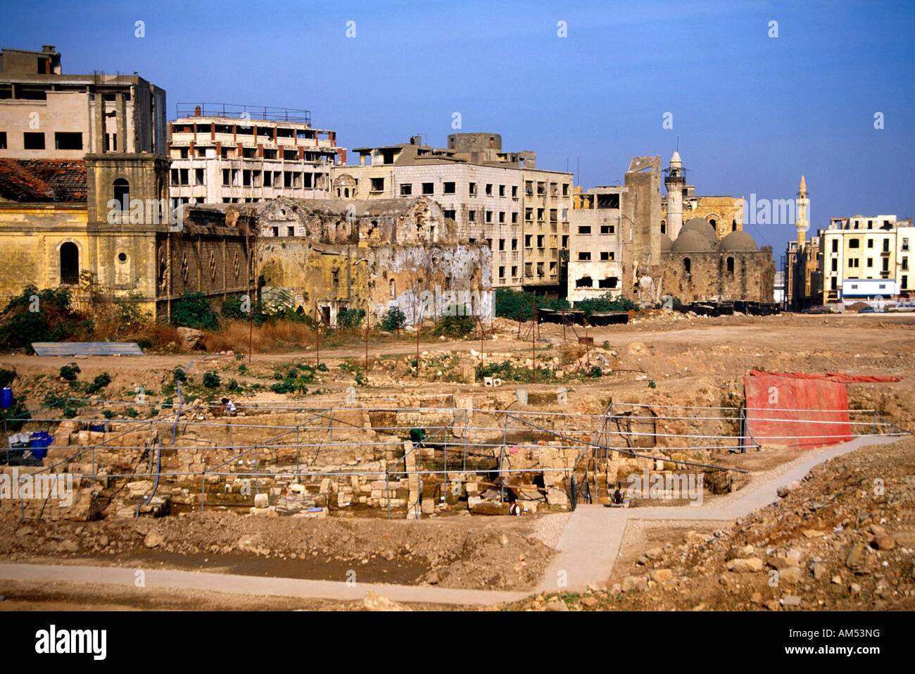 Beirut Lebanon Archeological Site Stock Photo - Alamy