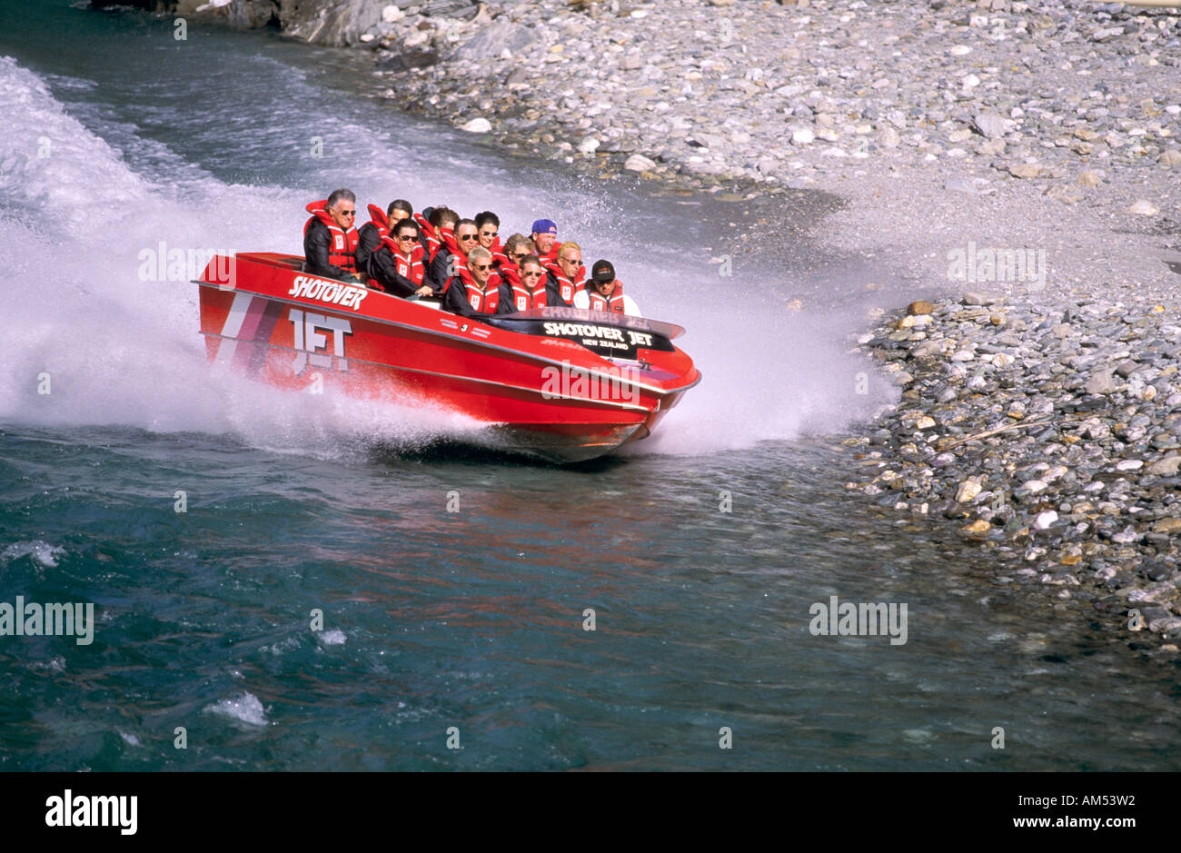 Jet boating queenstown new zealand hi-res stock photography and images ...