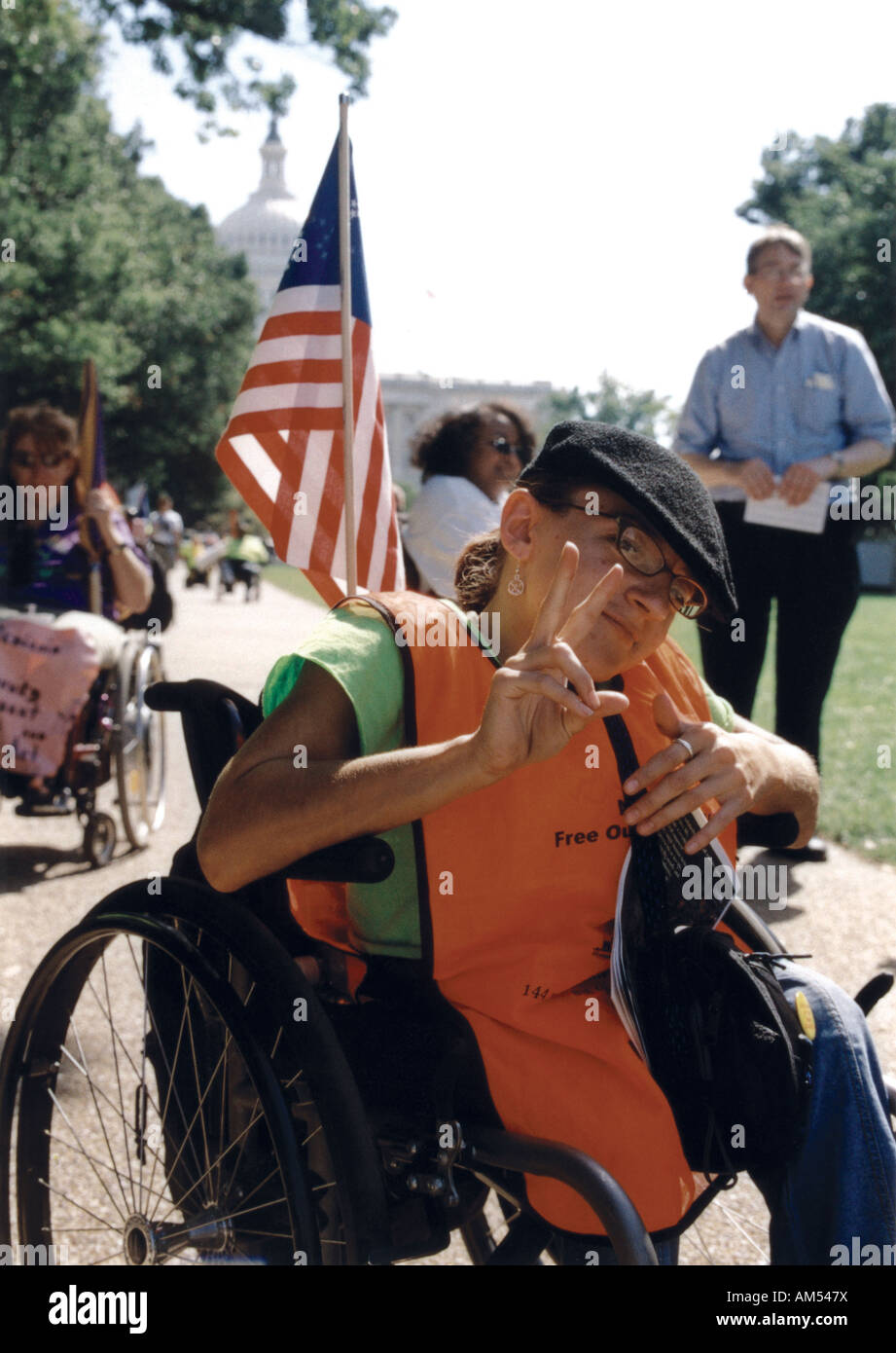 Disabled protest dc hi-res stock photography and images - Alamy