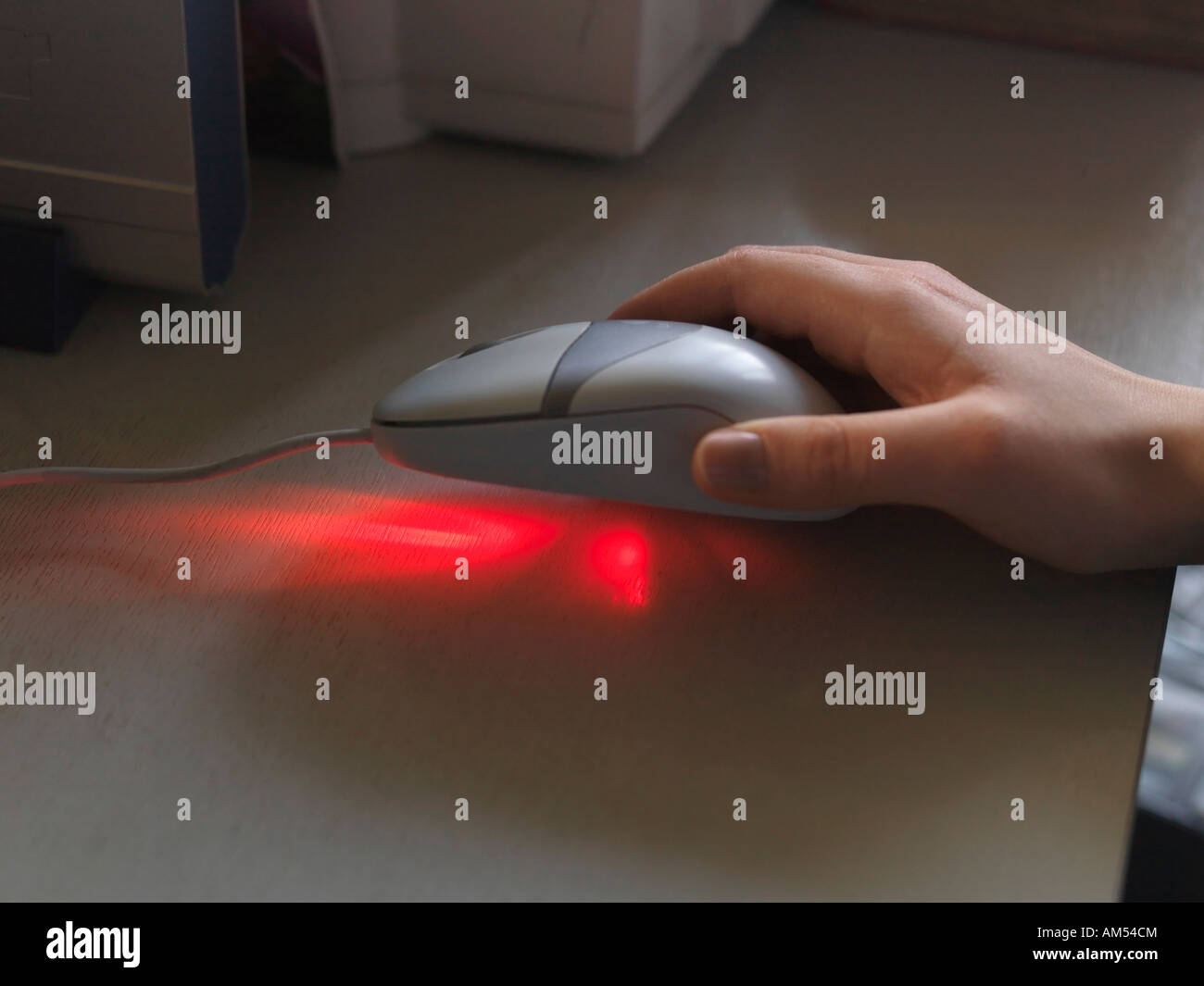 Optical mouse light hi-res stock photography and images - Alamy