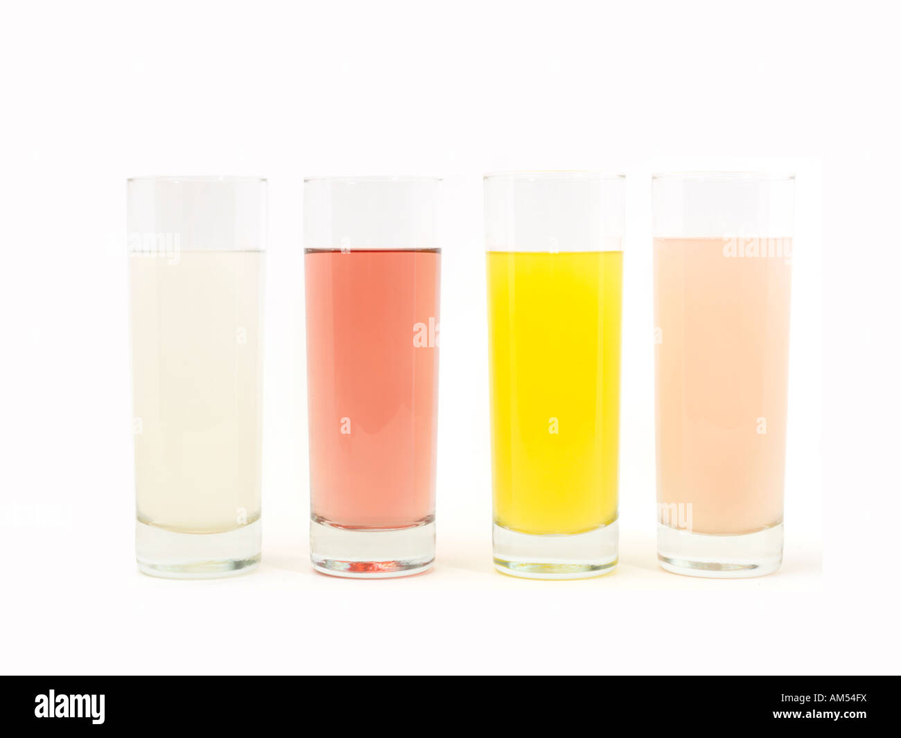 Range of Squash Drinks Stock Photo - Alamy