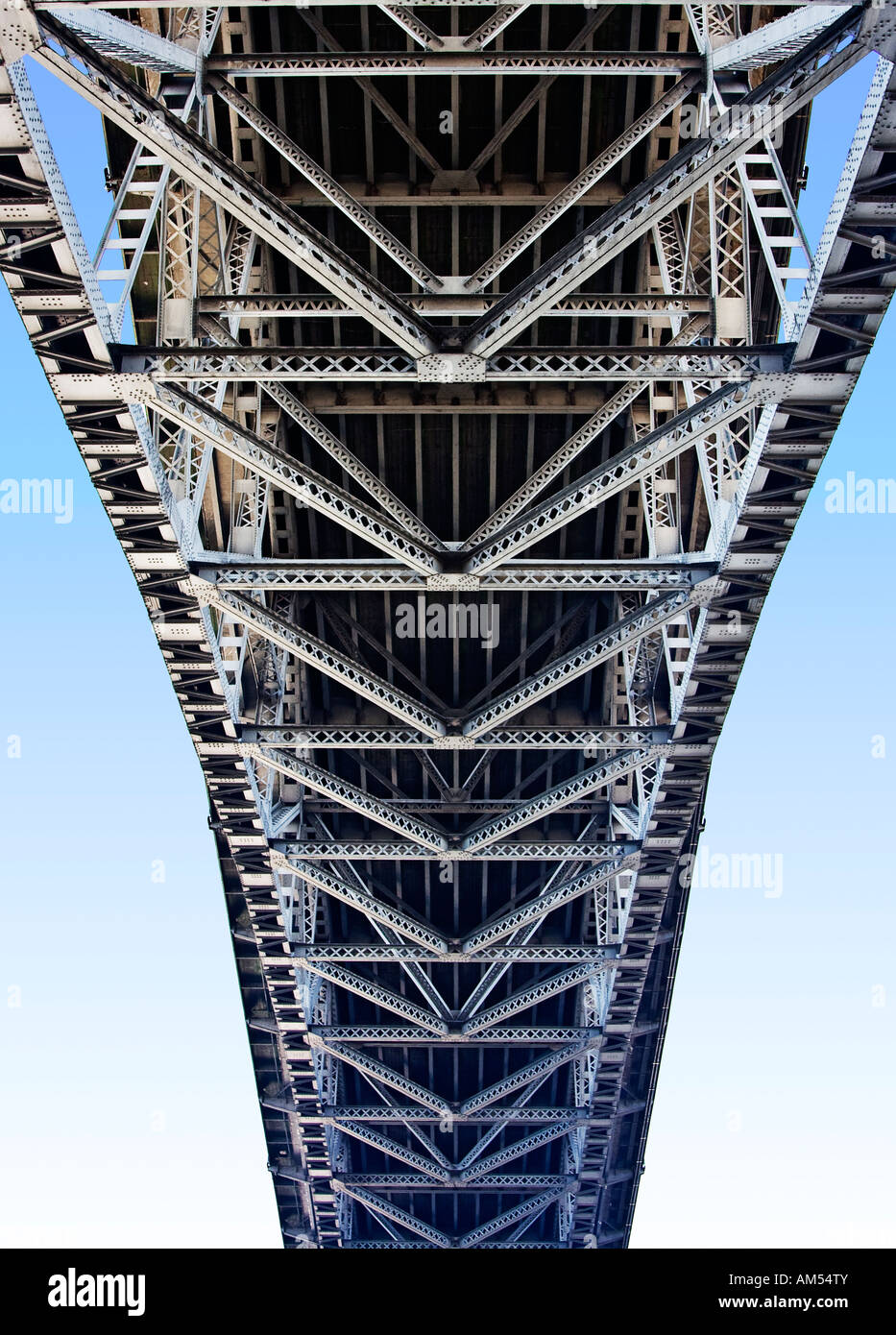 Bridge from below Stock Photo - Alamy