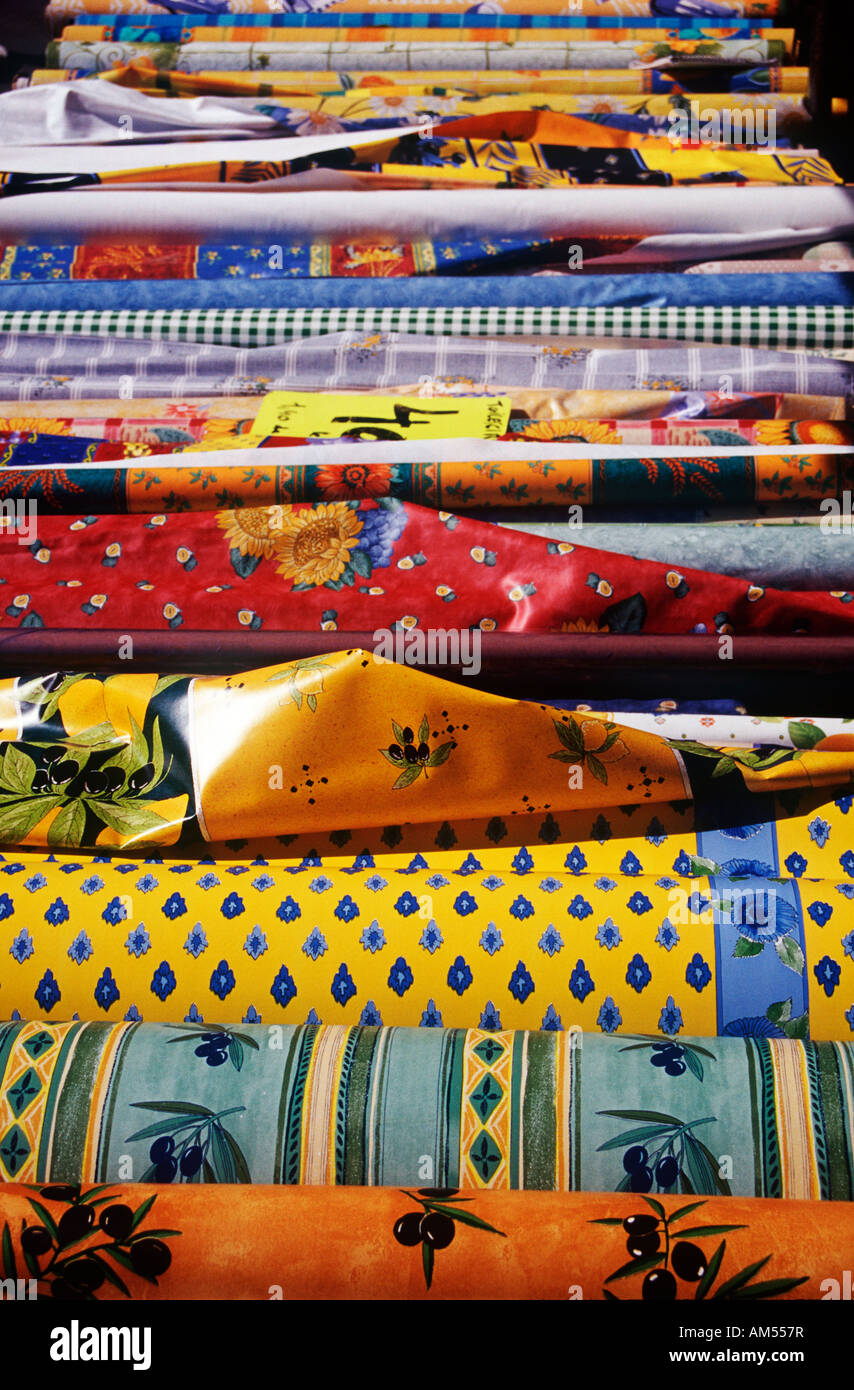 Provencal colours at a market in Bedouin Provence France Stock Photo ...