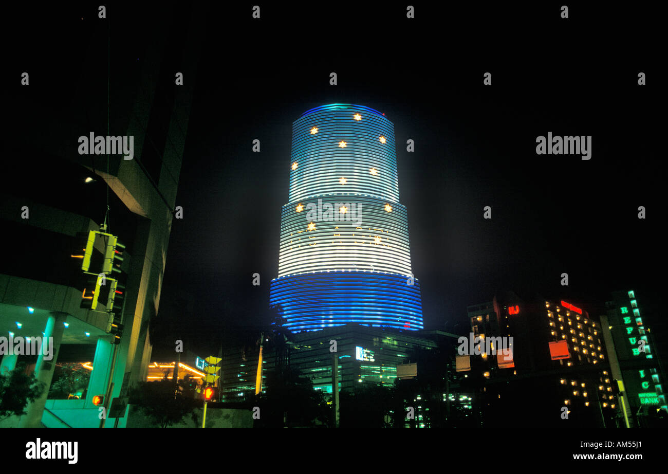 Contemporary architecture of the Centrust office building Miami Florida ...