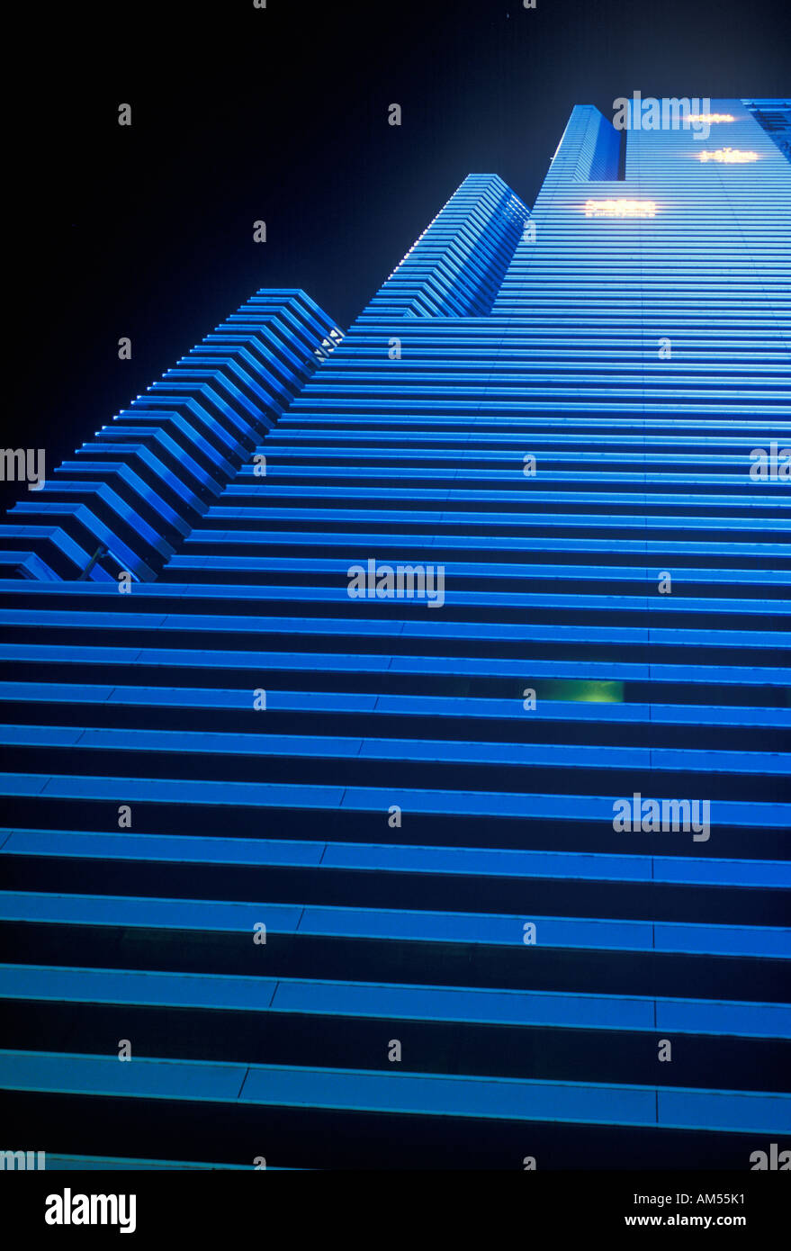 Contemporary architecture of the Centrust office building Miami Florida ...