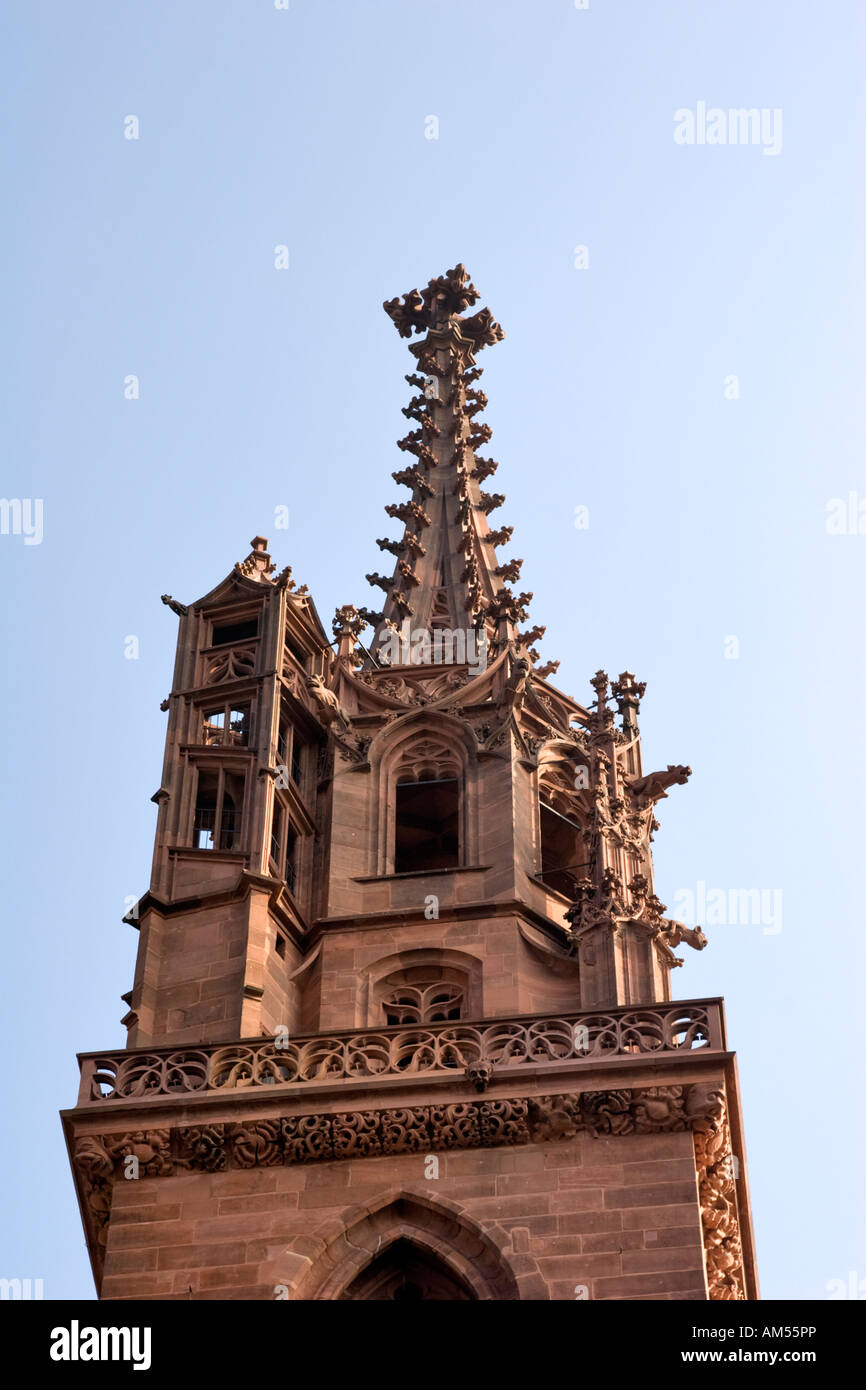 Cathedral tower, Basel, Switzerland Stock Photo - Alamy