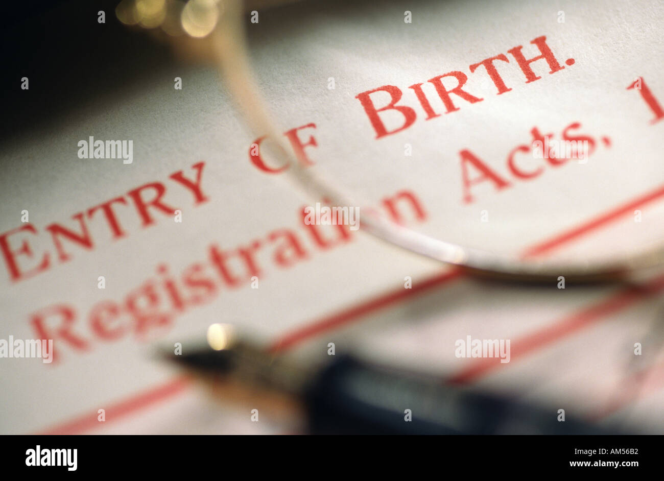 British birth certificate hi-res stock photography and images - Alamy