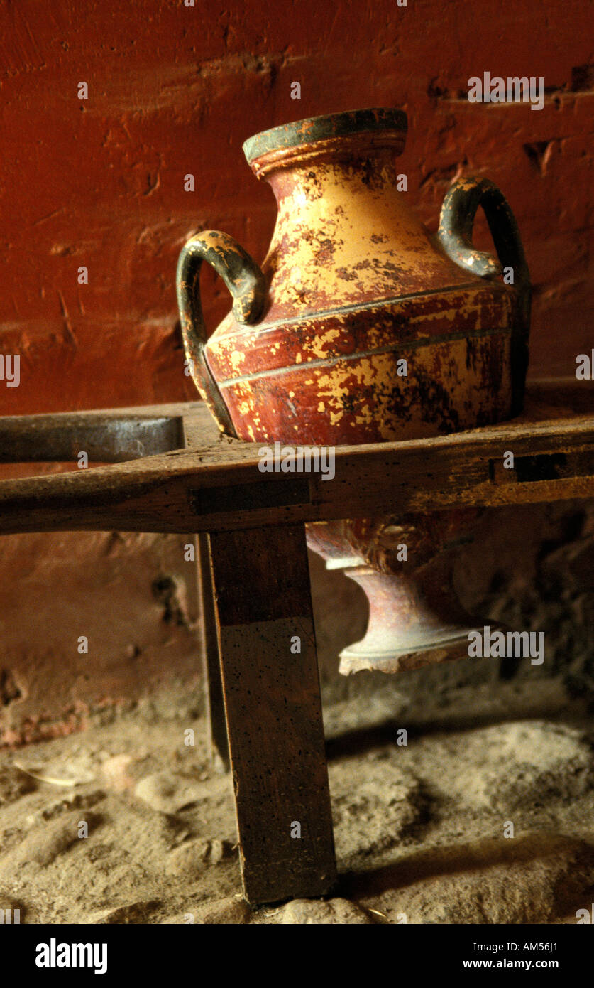 Palma de Mallorca ancient pottery in the convent Stock Photo - Alamy