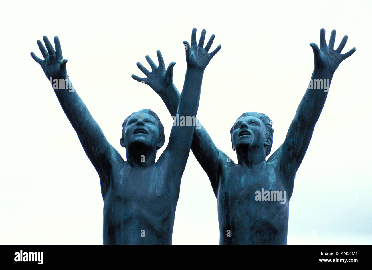 Oslo one of the statues of Vigeland symbol of the city Stock Photo - Alamy