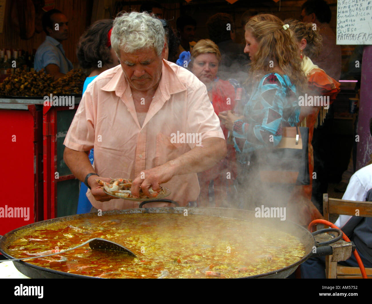 Food stall fuengirola feria spain tent hi-res stock photography and ...