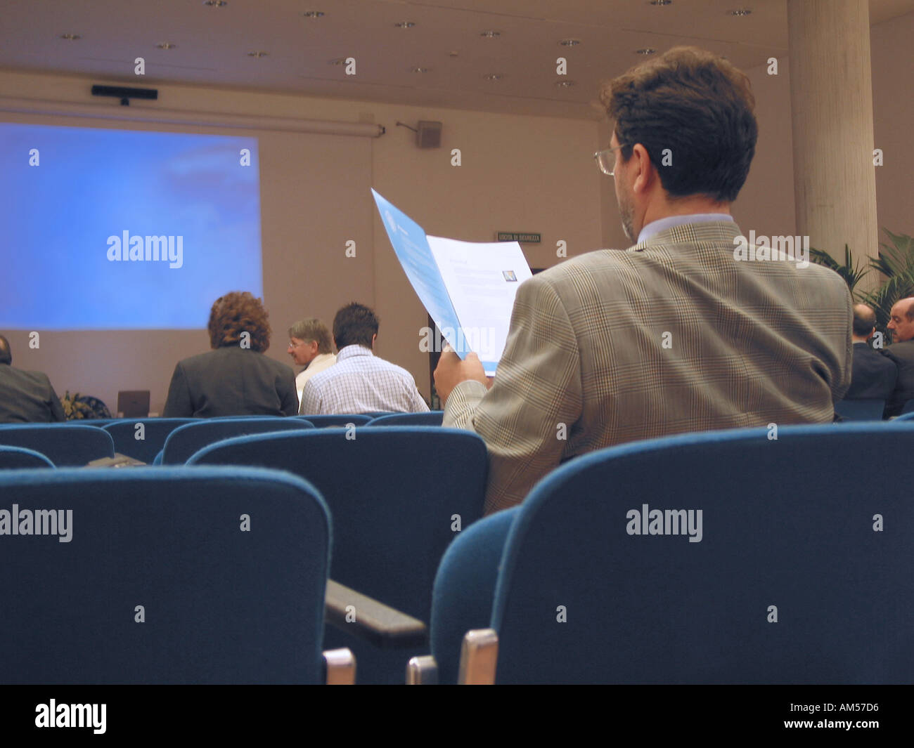 Business Men at a Conference Stock Photo - Alamy