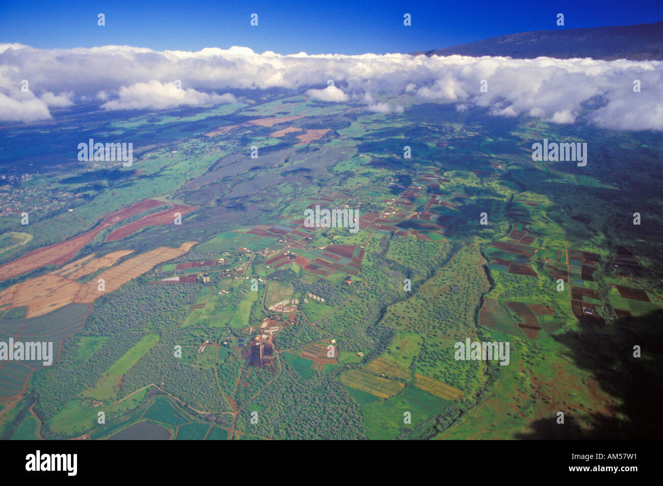 Aerial View of Maui Hawaii Stock Photo - Alamy