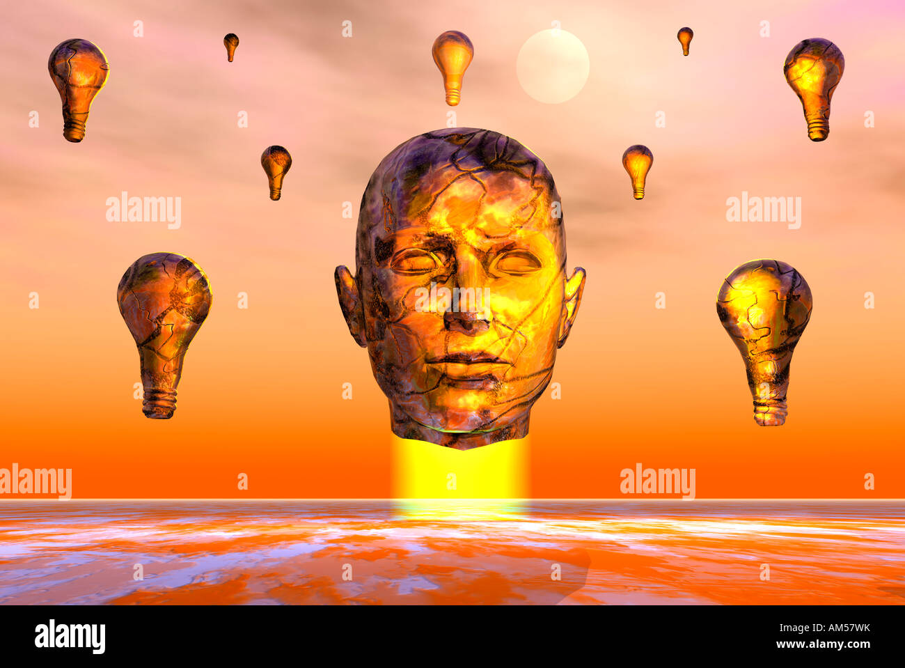 A 3D Conceptual Digital Image Dealing With The Minds Ability To Store ...