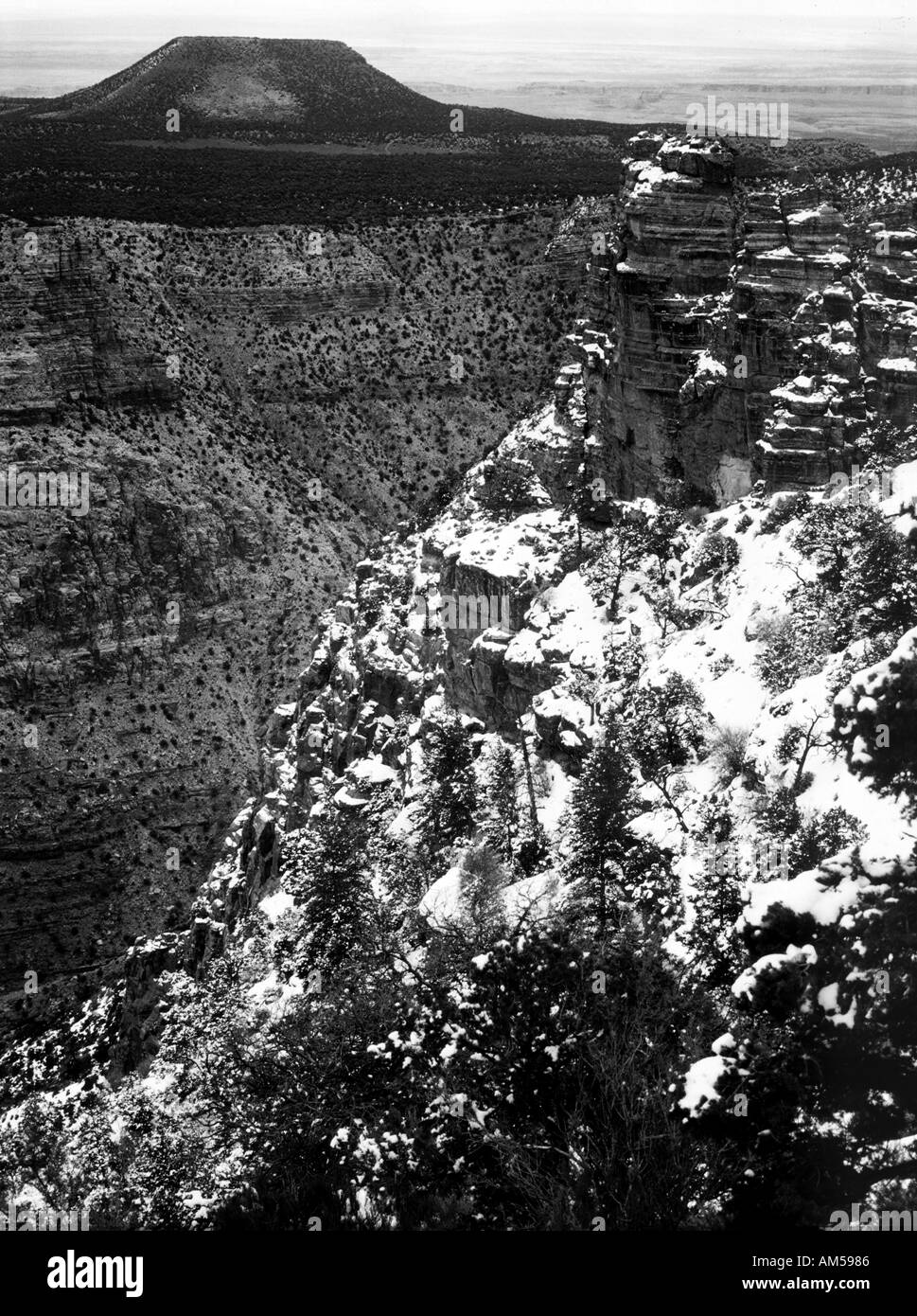 The north rim Black and White Stock Photos & Images - Alamy