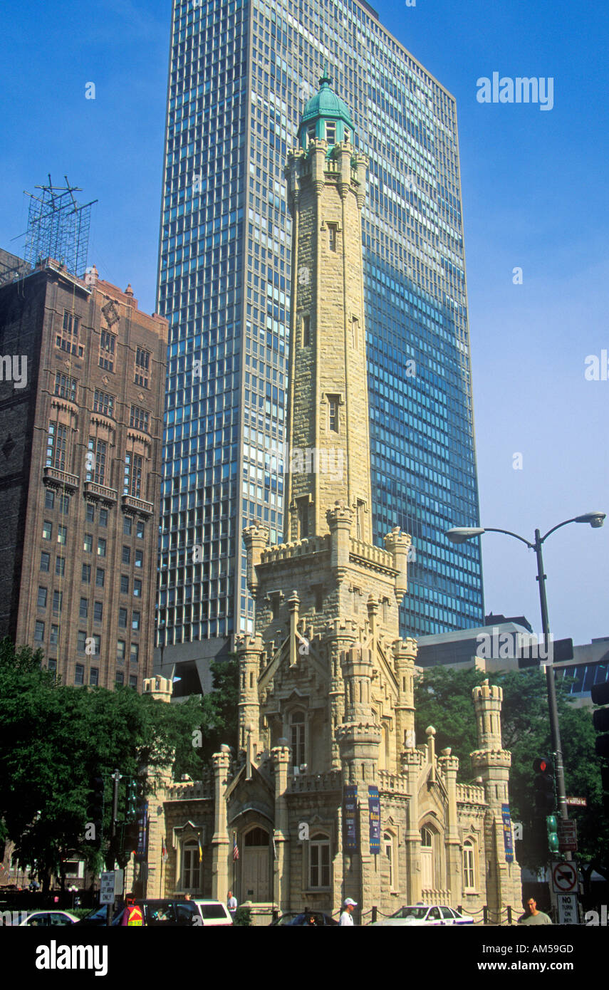 Old 1869 Chicago Water Tower Chicago Illinois Stock Photo - Alamy