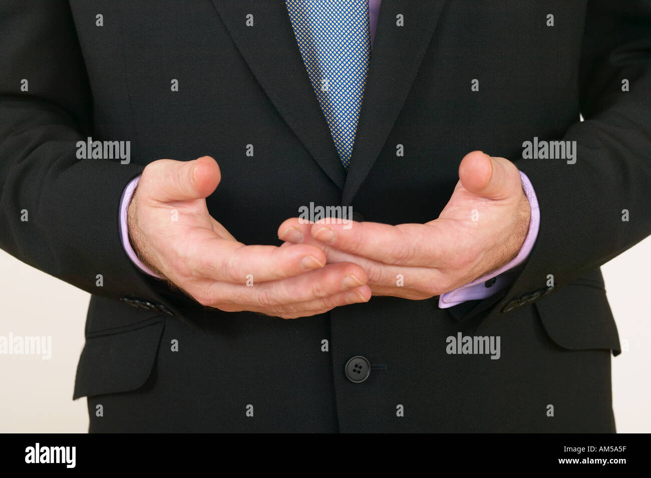 Hand gesture business meeting Stock Photo - Alamy