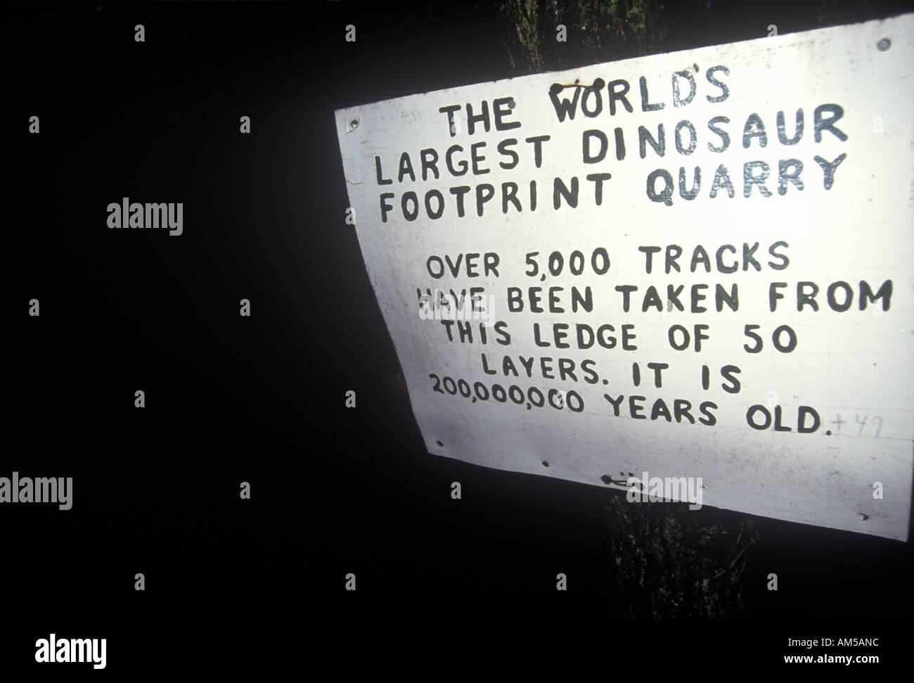 Sign at Nash Dino Land South Hadley Massachusetts Stock Photo - Alamy