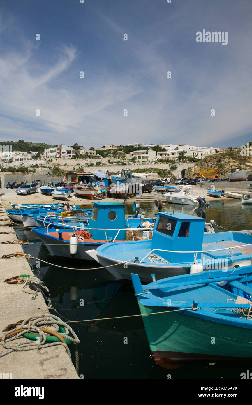 Italy, Puglia, Castro Marina, Town Marina Stock Photo - Alamy