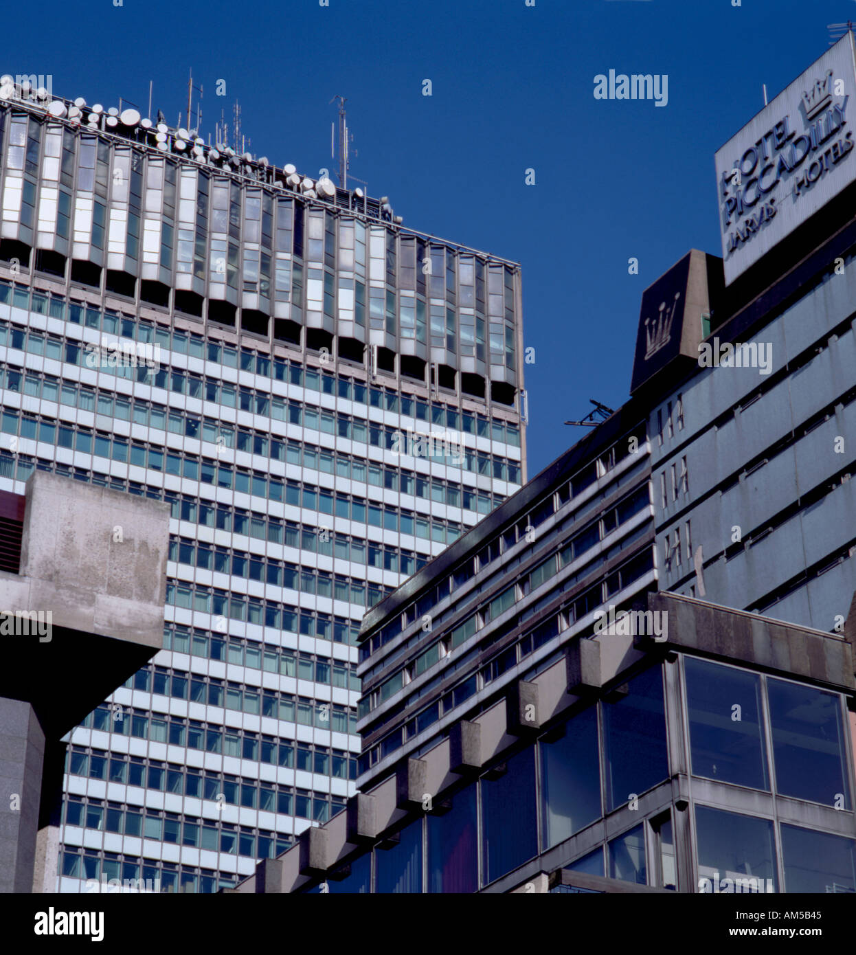 Multi-storey Sunley Tower and Hotel Piccadilly, Piccadilly Plaza ...