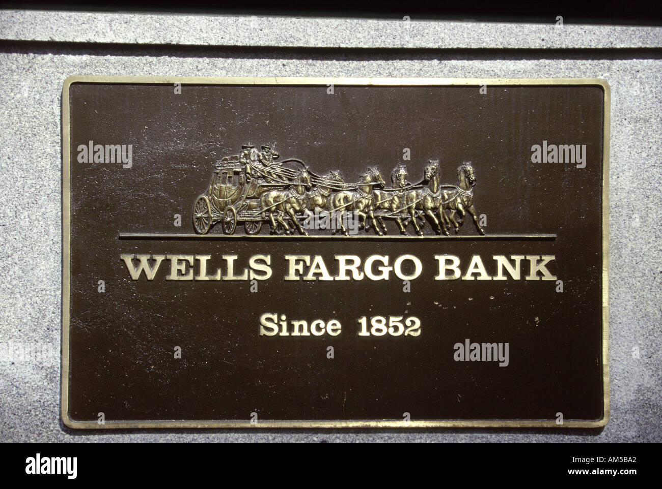Wells Fargo Bank sign of companies Stock Photo - Alamy