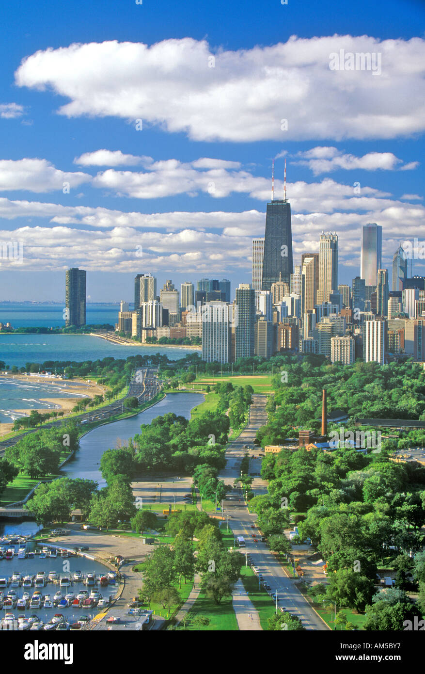 Aerial View of Chicago Illinois Stock Photo - Alamy