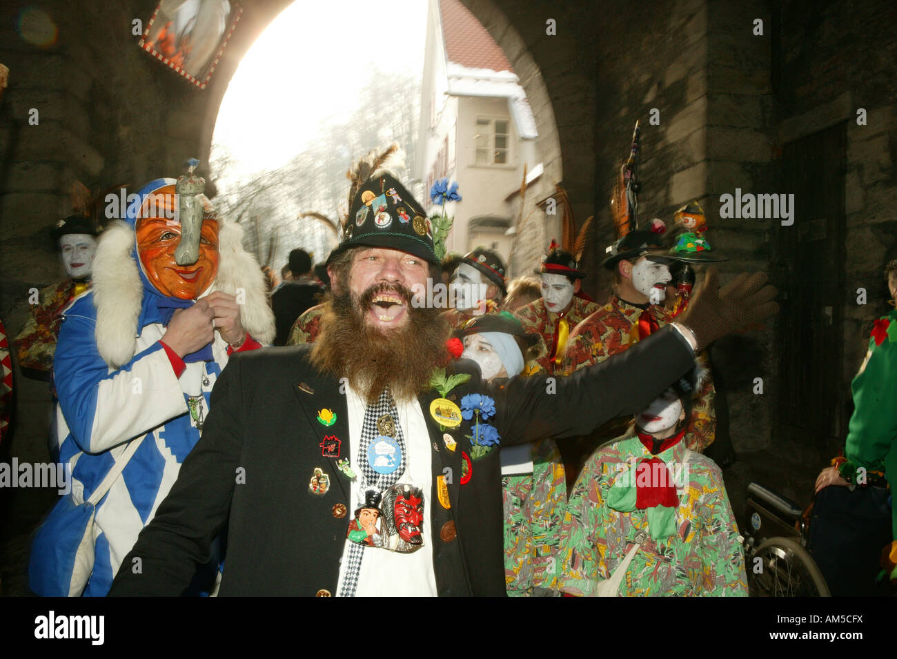 Swabian Fastnacht (carnival), Ravensburg, Allgaeu, Baden-Wuerttemberg ...