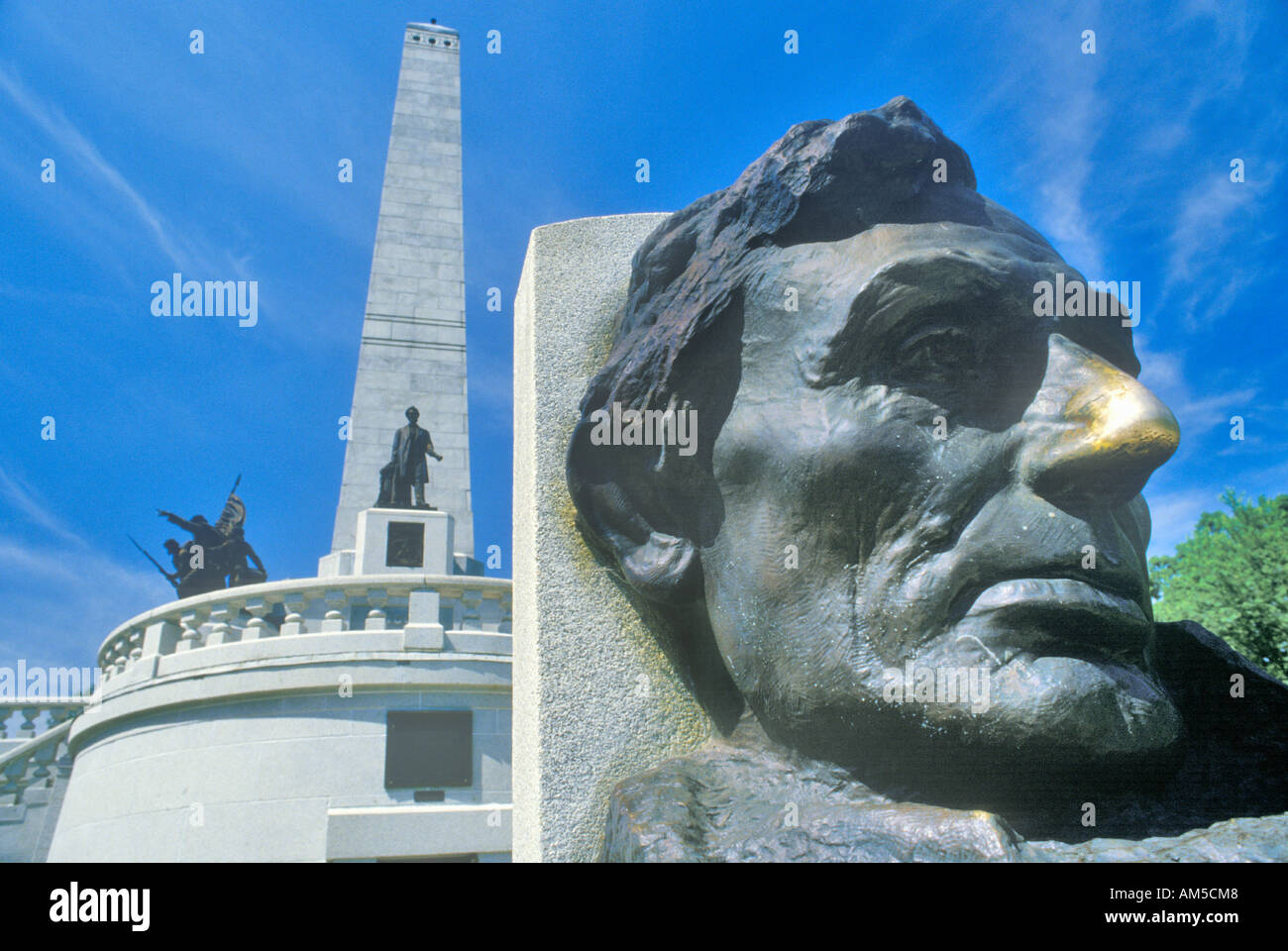 Lincoln statues springfield, illinois hi-res stock photography and ...