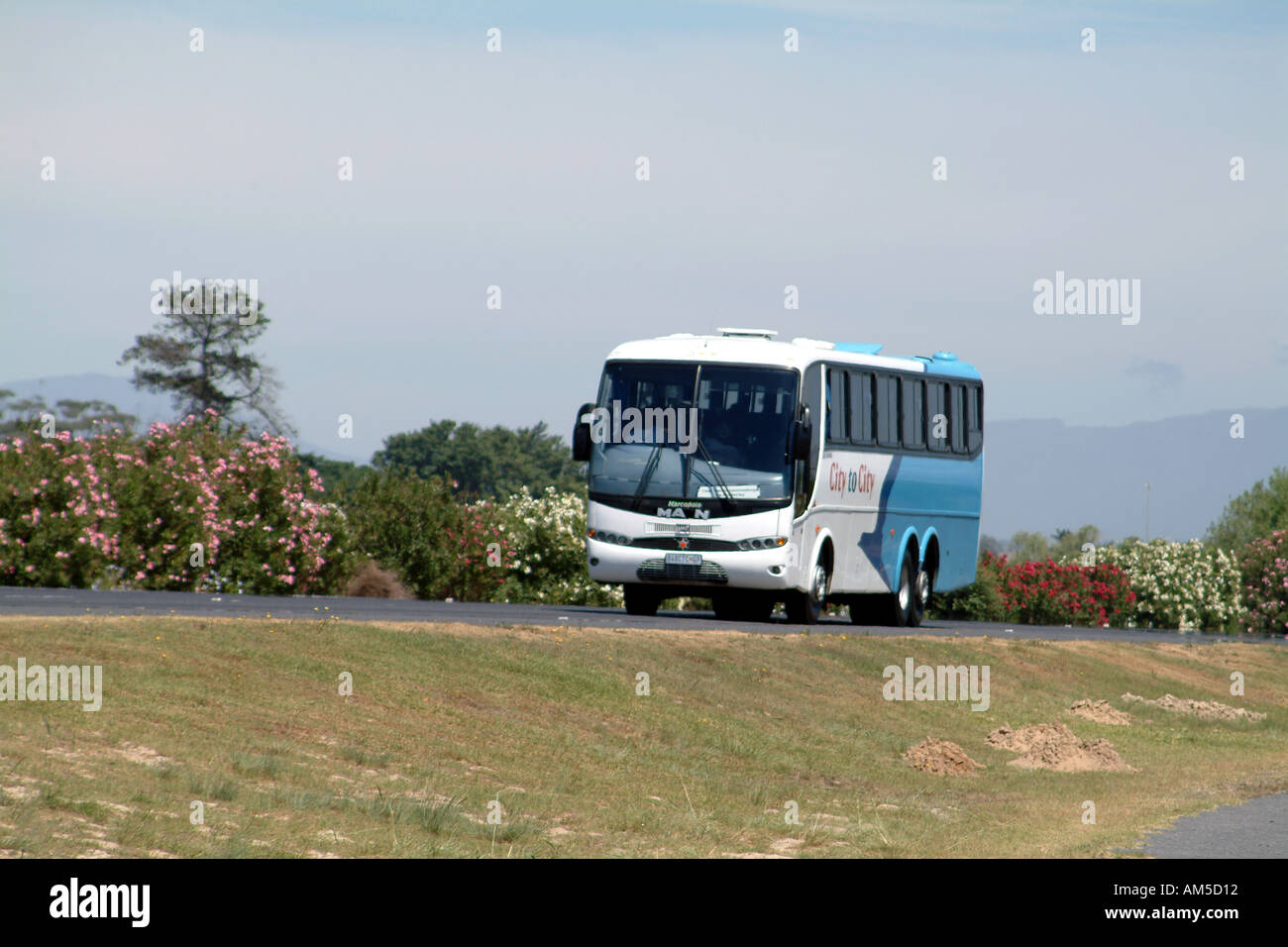 Cape Town South Africa RSA Intercity Bus on N1 Highway enroute to ...