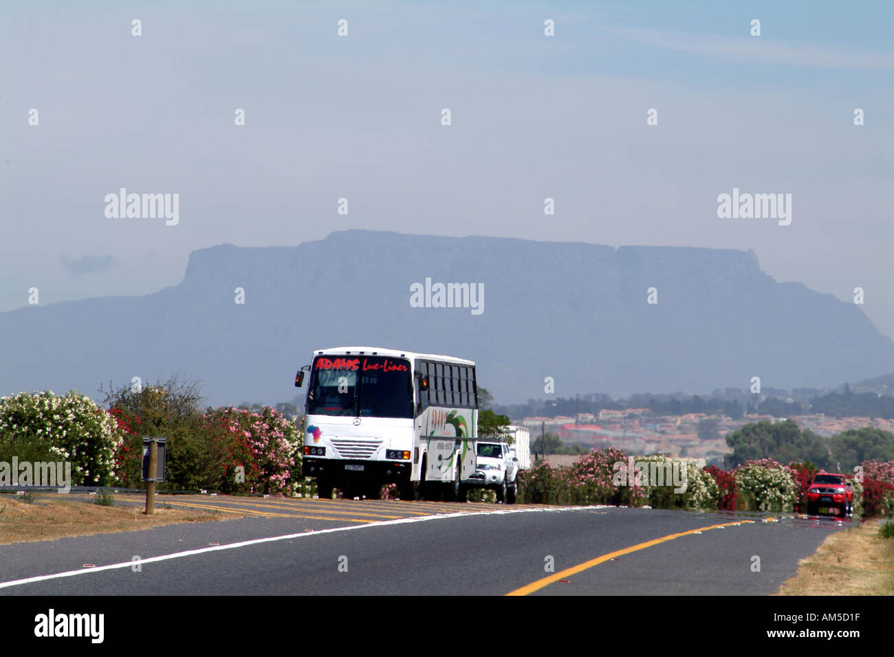 Cape Town South Africa RSA Intercity Bus on N1 Highway enroute to ...