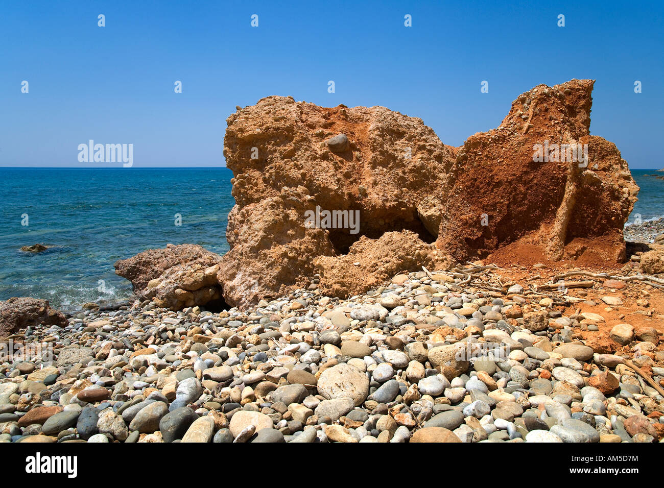 Rock, beach, Crete, Greece, Europe Stock Photo - Alamy