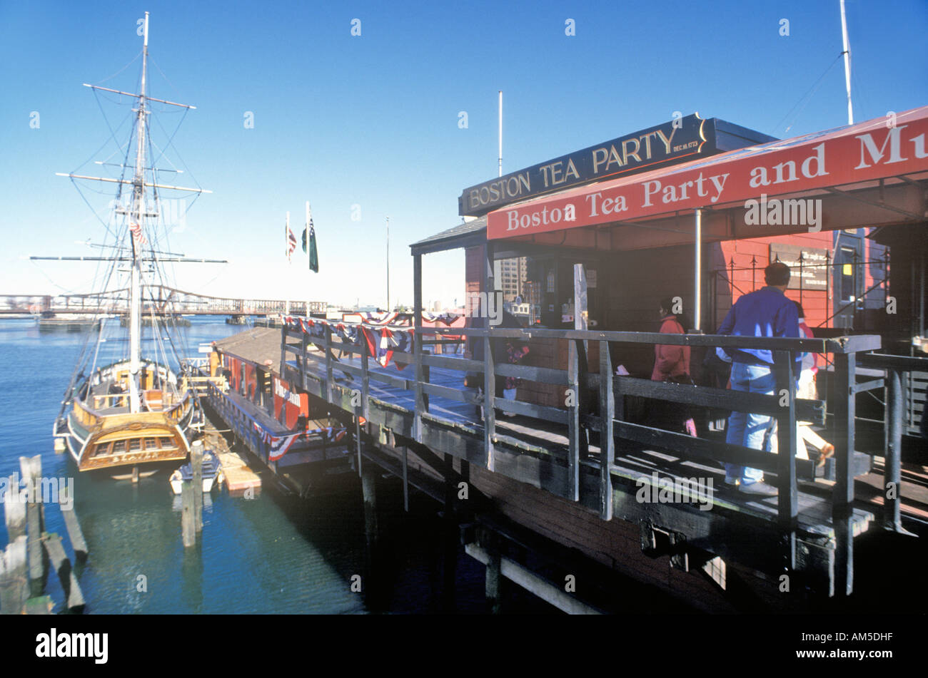 Boston Tea Party Ship and Museum Boston Massachusetts Stock Photo - Alamy