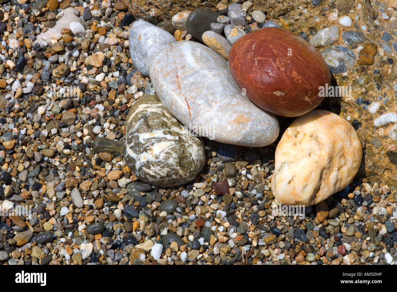 Wet pebble stones Stock Photo - Alamy