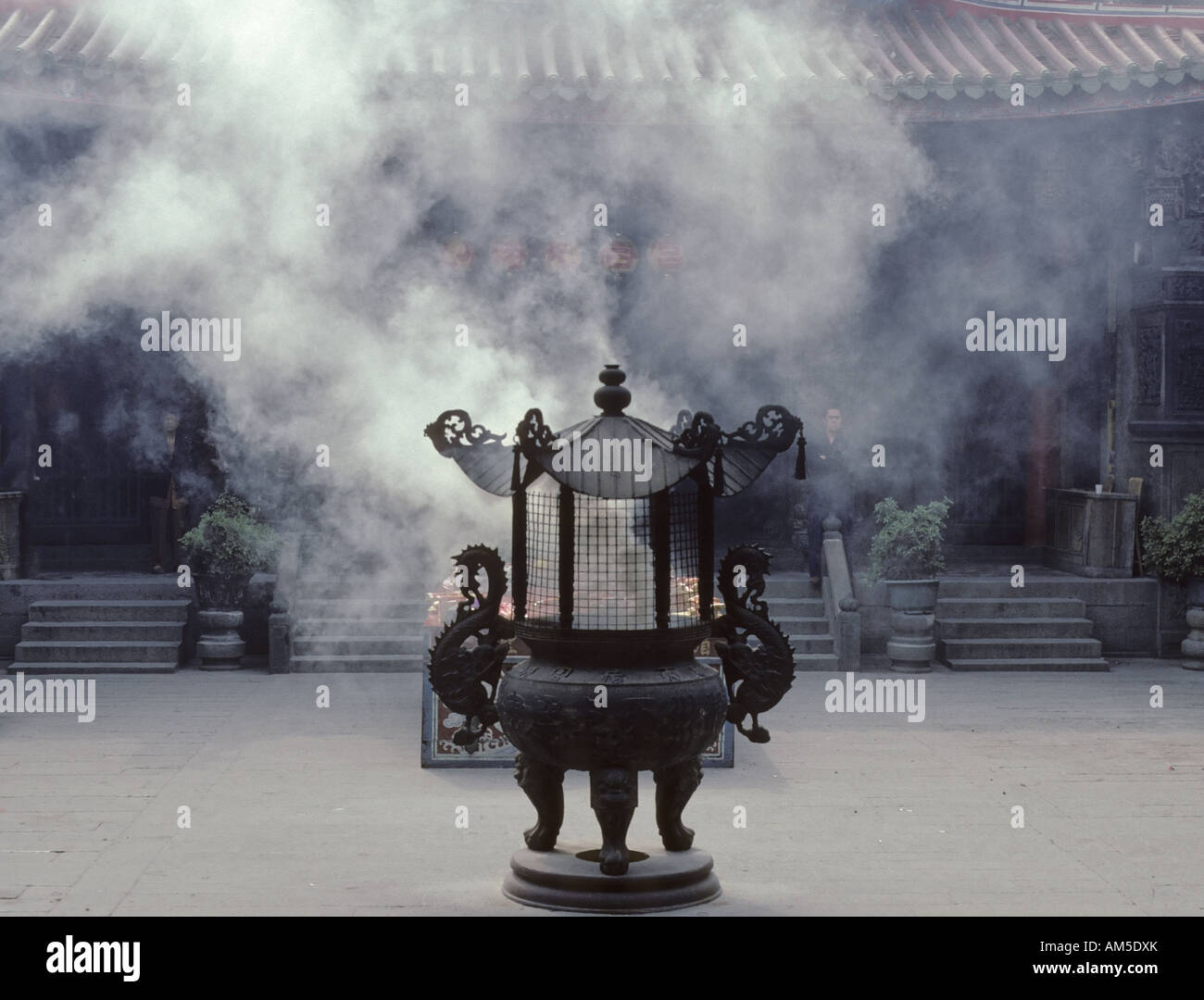 Burning incense sticks Matsu Temple Lokang Taiwan Stock Photo - Alamy