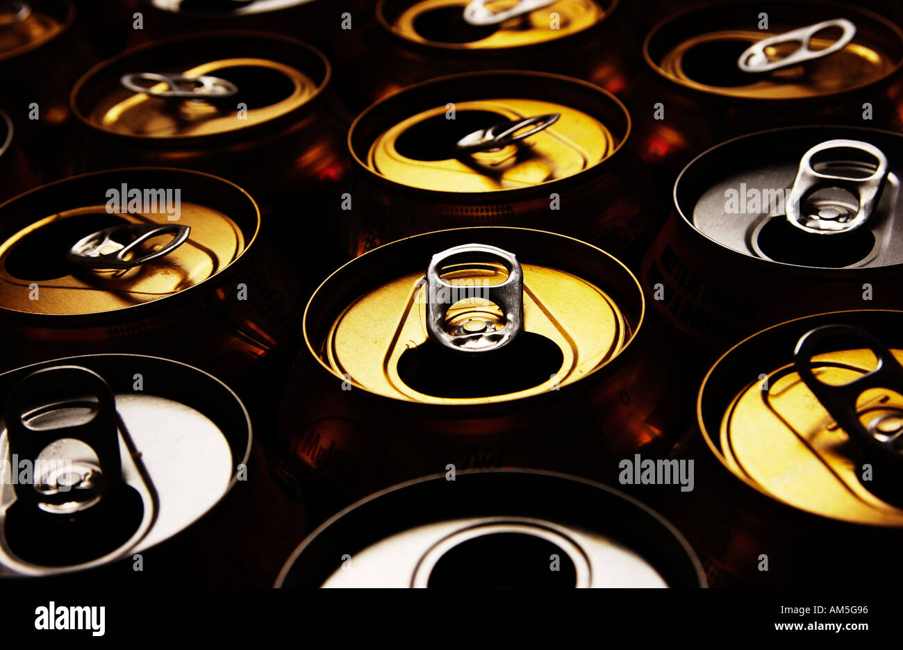 Group of drinks cans Stock Photo - Alamy